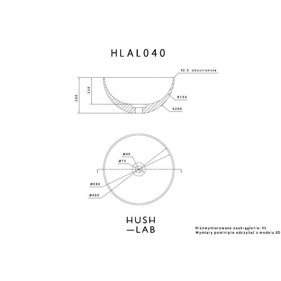 CLOUD 40 Umywalka nablatowa 20x40 biała | Kategoria tymczasowa - Sklepmo.pl