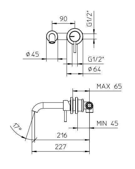 MIMO Bateria umywalkowa 2-otworowa chrom | - Sklepmo.pl